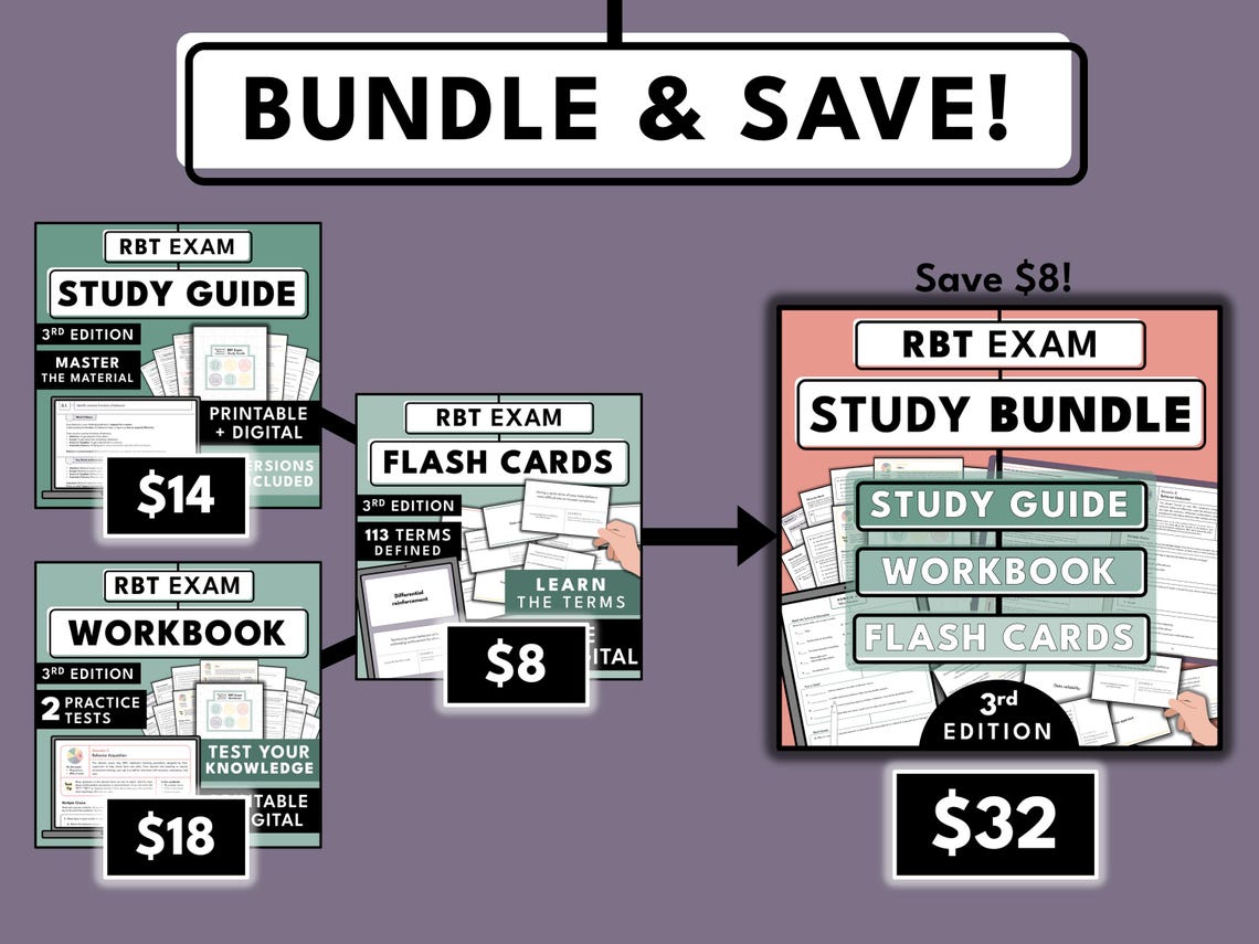 RBT Workbook, RBT Exam Practice Tests, ABA Exam Prep, Task List 3rd ...