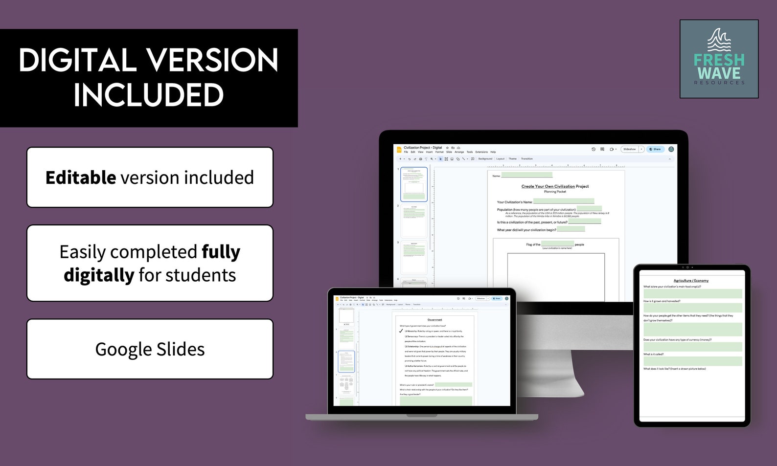 Create-your-own Civilization Project | NO PREP | Digital | Student ...