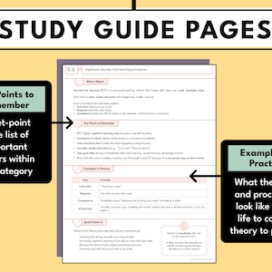 RBT Study Guide, RBT Exam Prep 2026, ABA Study Guide, Behavior Tech ...
