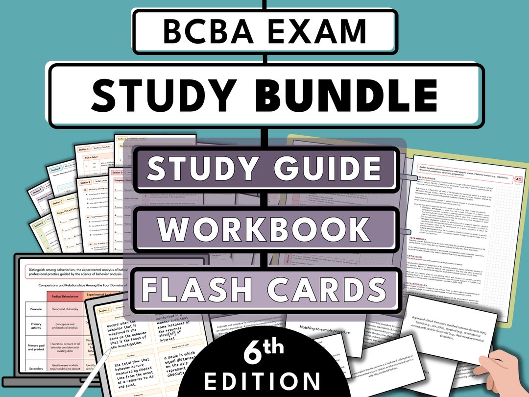 BCBA Exam Study Bundle | 6th Edition | Study Guide, Workbook, + Flash ...