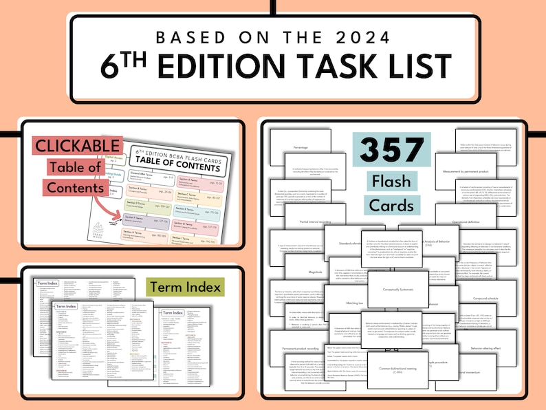 BCBA Exam Flash Cards | 357 Flashcards | 6th Edition | BCBA ...
