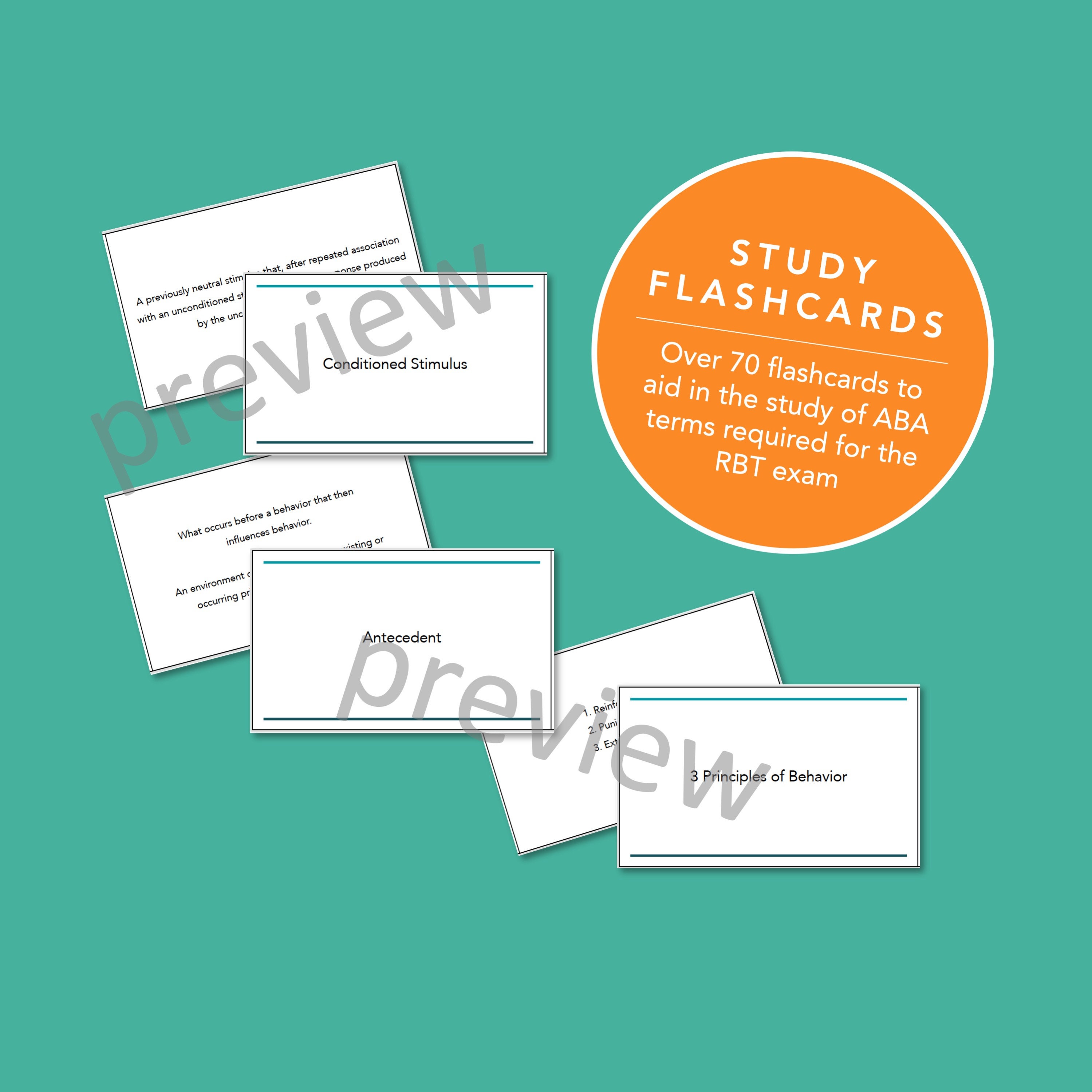 Complete RBT Exam Study Guide RBT Workbook Behavior | Etsy