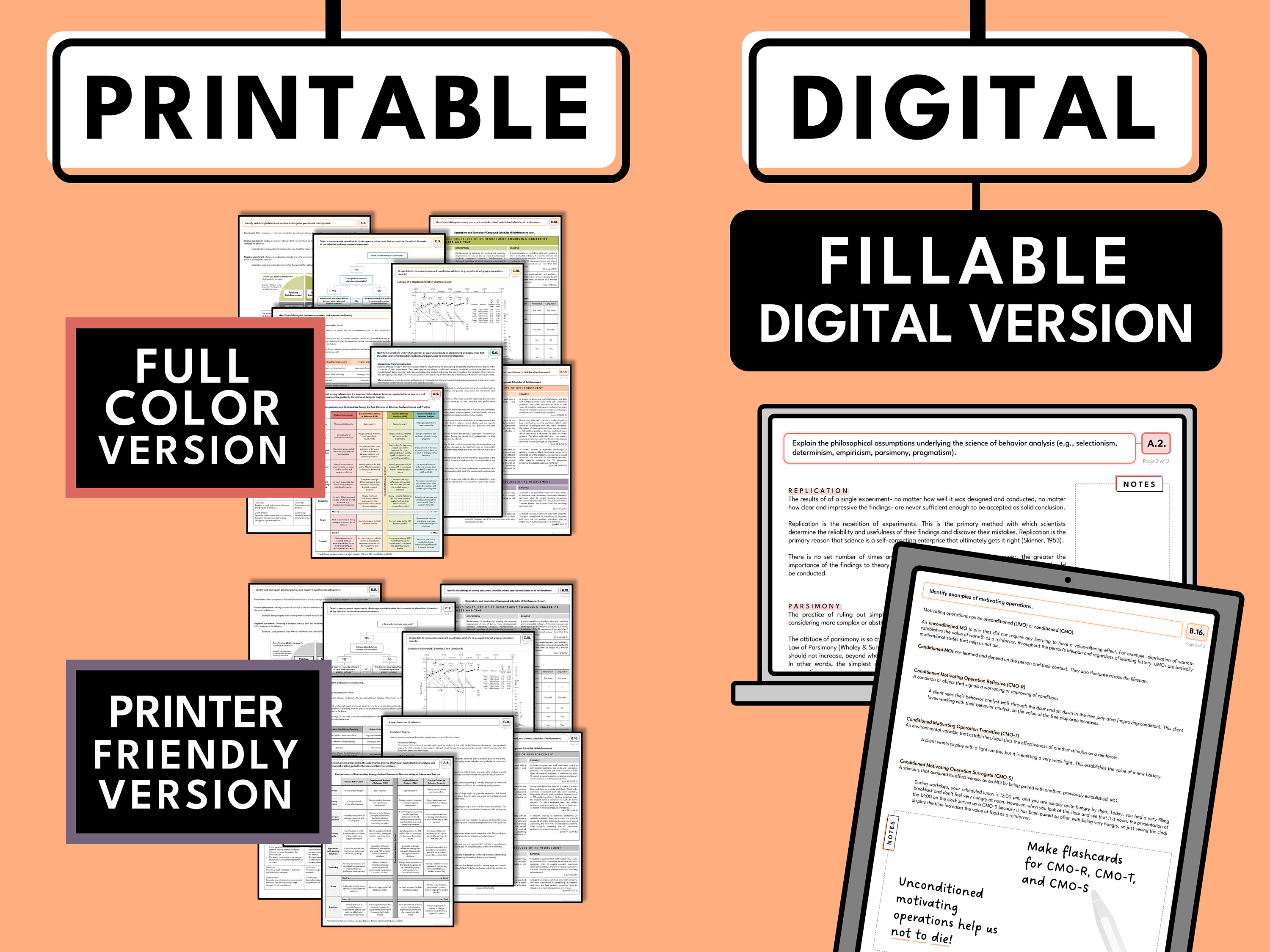 BCBA Exam Study Bundle 6th Edition Study Guide, Workbook, Flash Cards ...