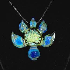 Sea Turtle Pendant - Shooting Star Handmade Glass Pendant | Glass ...