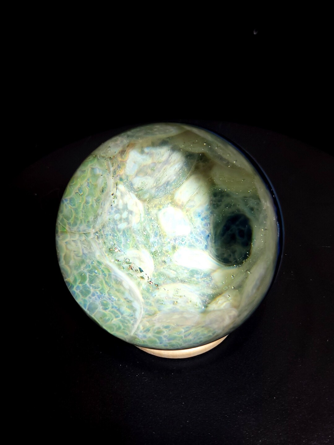 Vortex Marble / Orb Blue Moon and Fumed .99 Silver One of a Kind ...