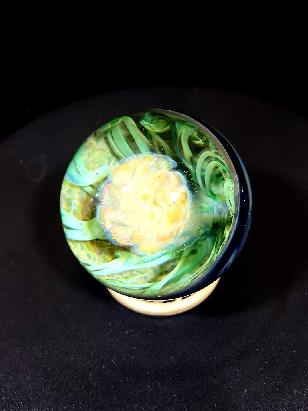 Vortex Marble / Orb Fumed 24k Gold and Pure Silver | One of a Kind ...