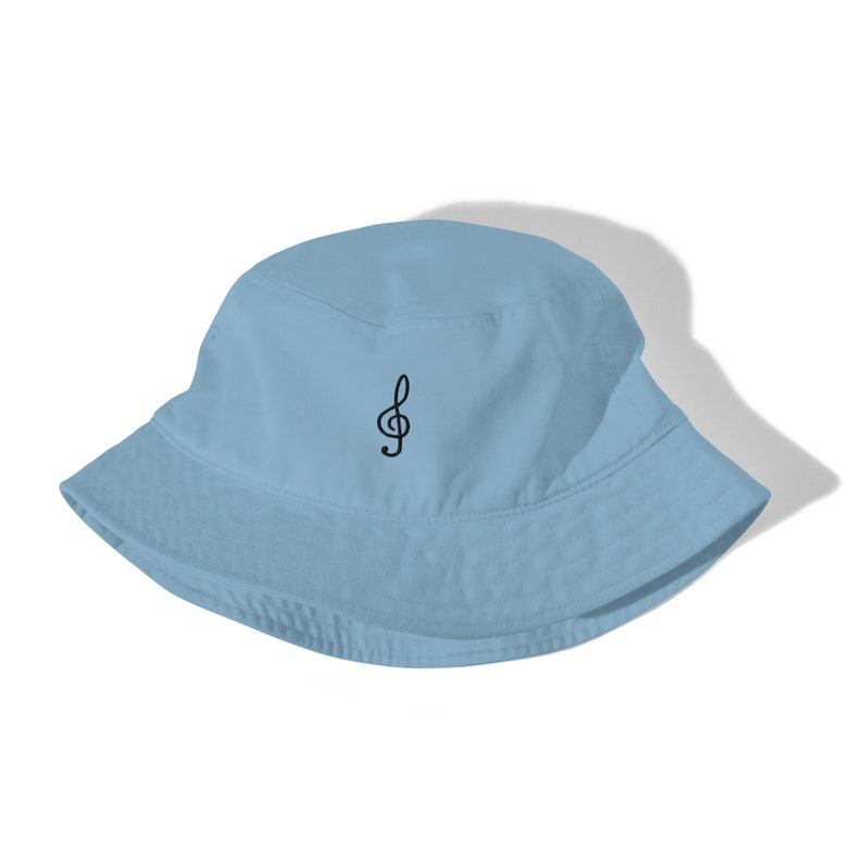 Treble Clef Music Organic Bucket Hat, Music Lover Hat, Clef Bucket Hat ...
