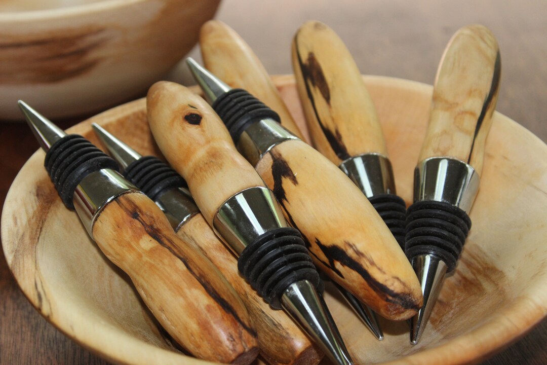 Wine Bottle Stopper -- Wood - Etsy