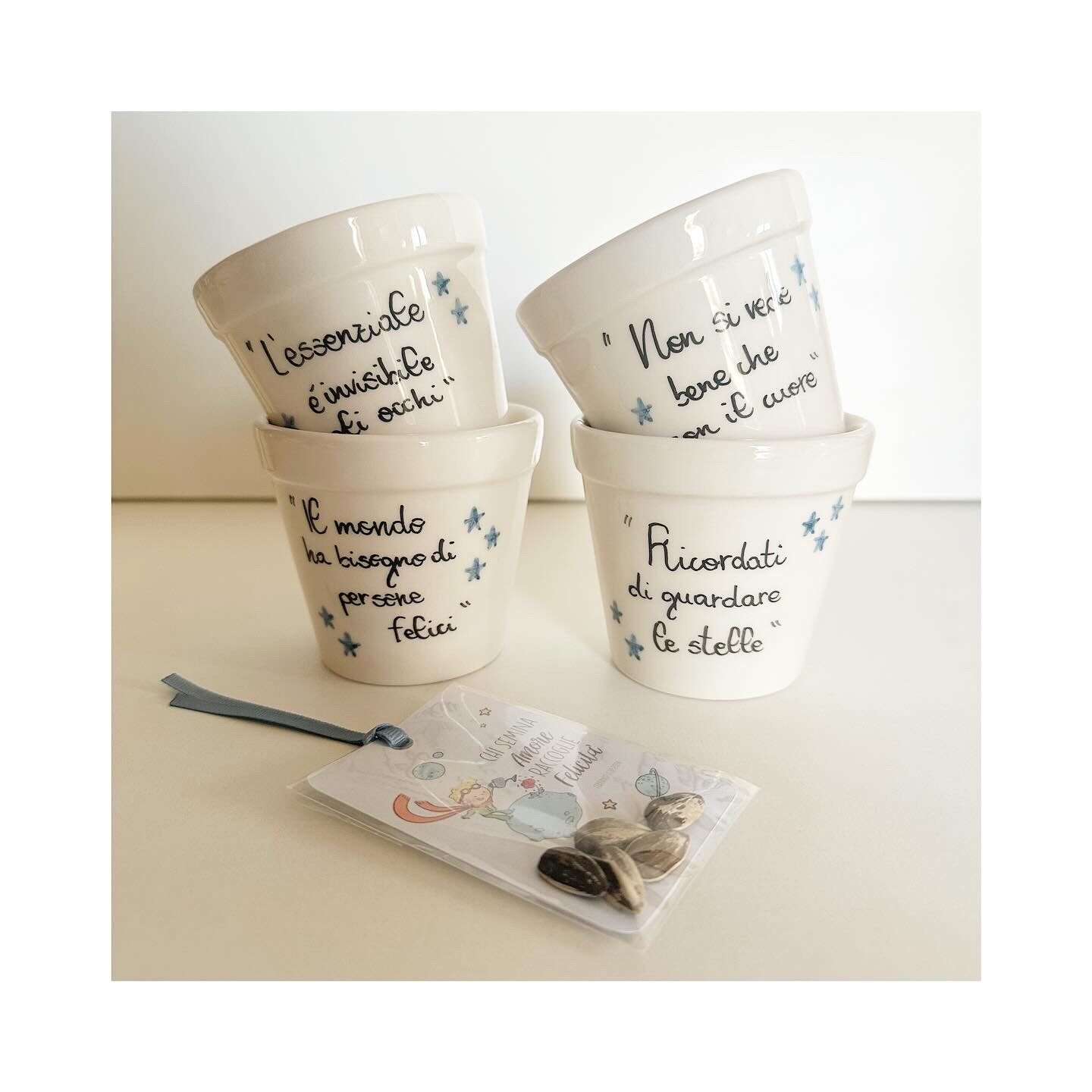 Little Prince Ceramic Plant Pot Favor With Phrases, Perfect for Baptism ...