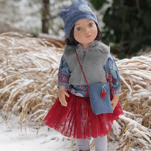BECCA Complete Outfit for 18inch Doll, Tutu Skirt, T-shirt, Leggings ...