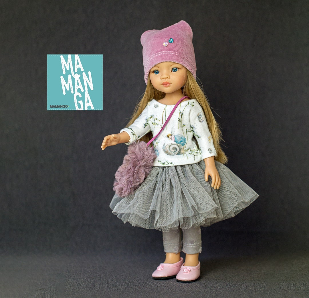 MYRA Complete Outfit for Paola Reina Amigas 13 Inch Doll, Tutu Skirt ...