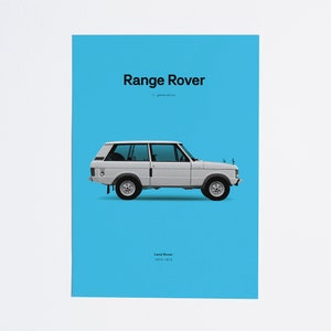 Land Rover - Range Rover 1st Generation - Handmade Silkscreen Car ...