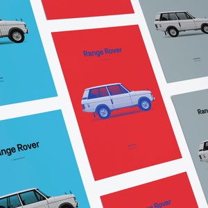 Land Rover - Range Rover 1st Generation - Handmade Silkscreen Car ...