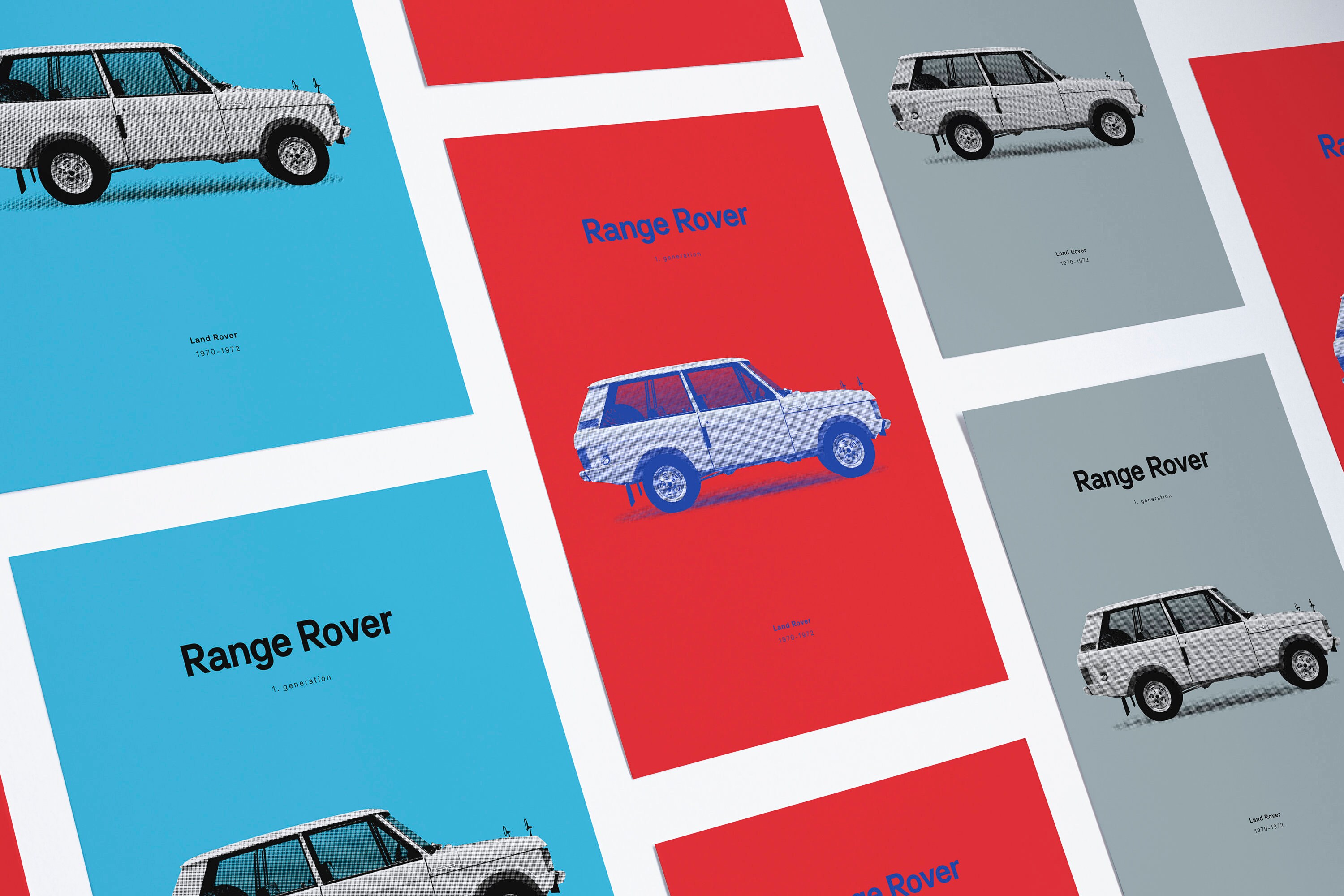 Land Rover - Range Rover 1st Generation - Handmade Silkscreen Car ...