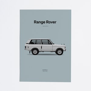 Land Rover - Range Rover 1st Generation - Handmade Silkscreen Car ...