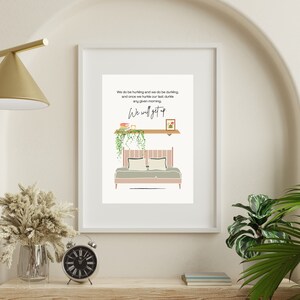 We Hurkle Durkle Bedroom Wall Art Digital Print for Couple Above Bed ...