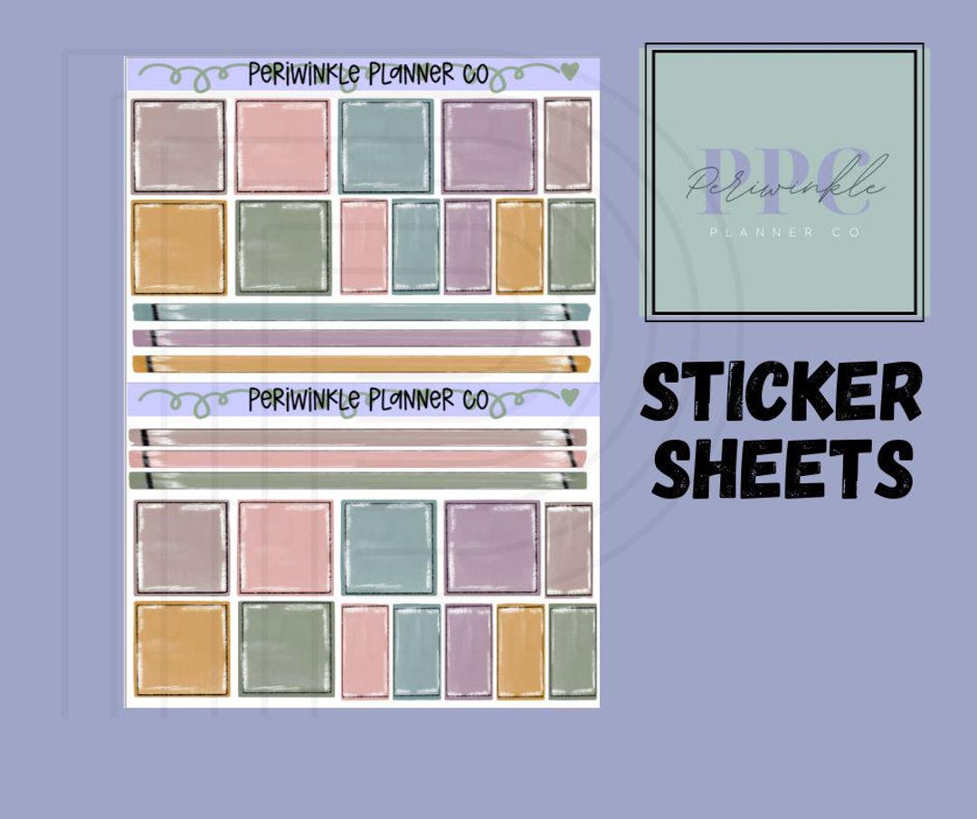 Planner Sticker Sheets Fitting Happy Planner Erin Condren Bold Blooms ...