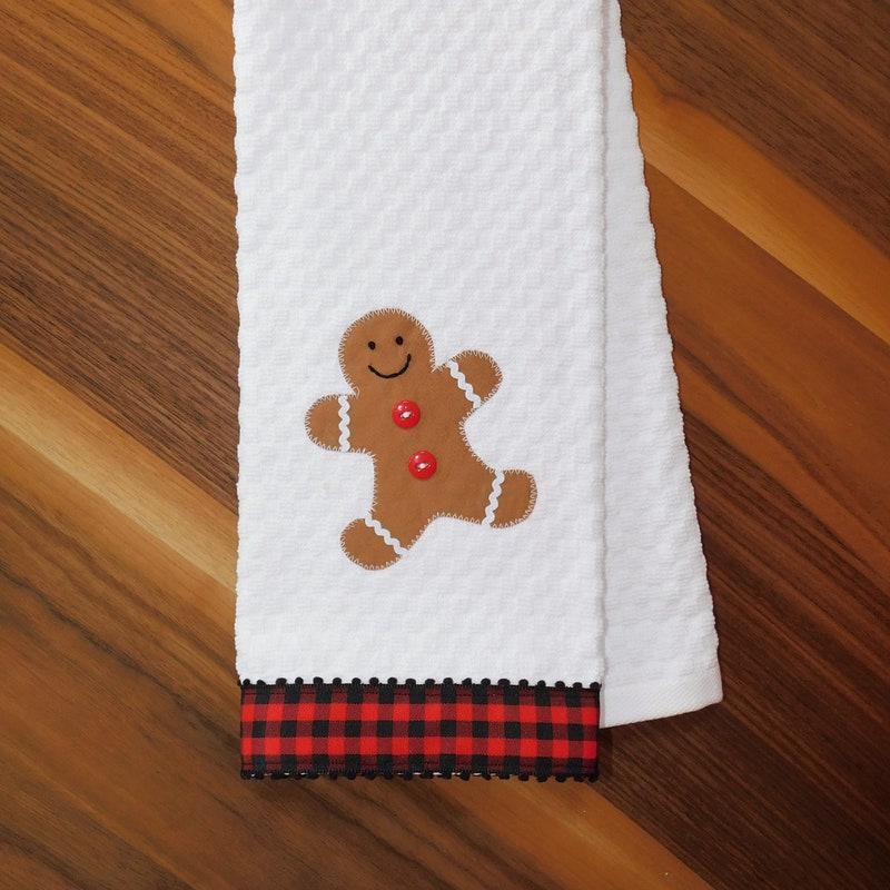 Gingerbread Kitchen Towel - Etsy