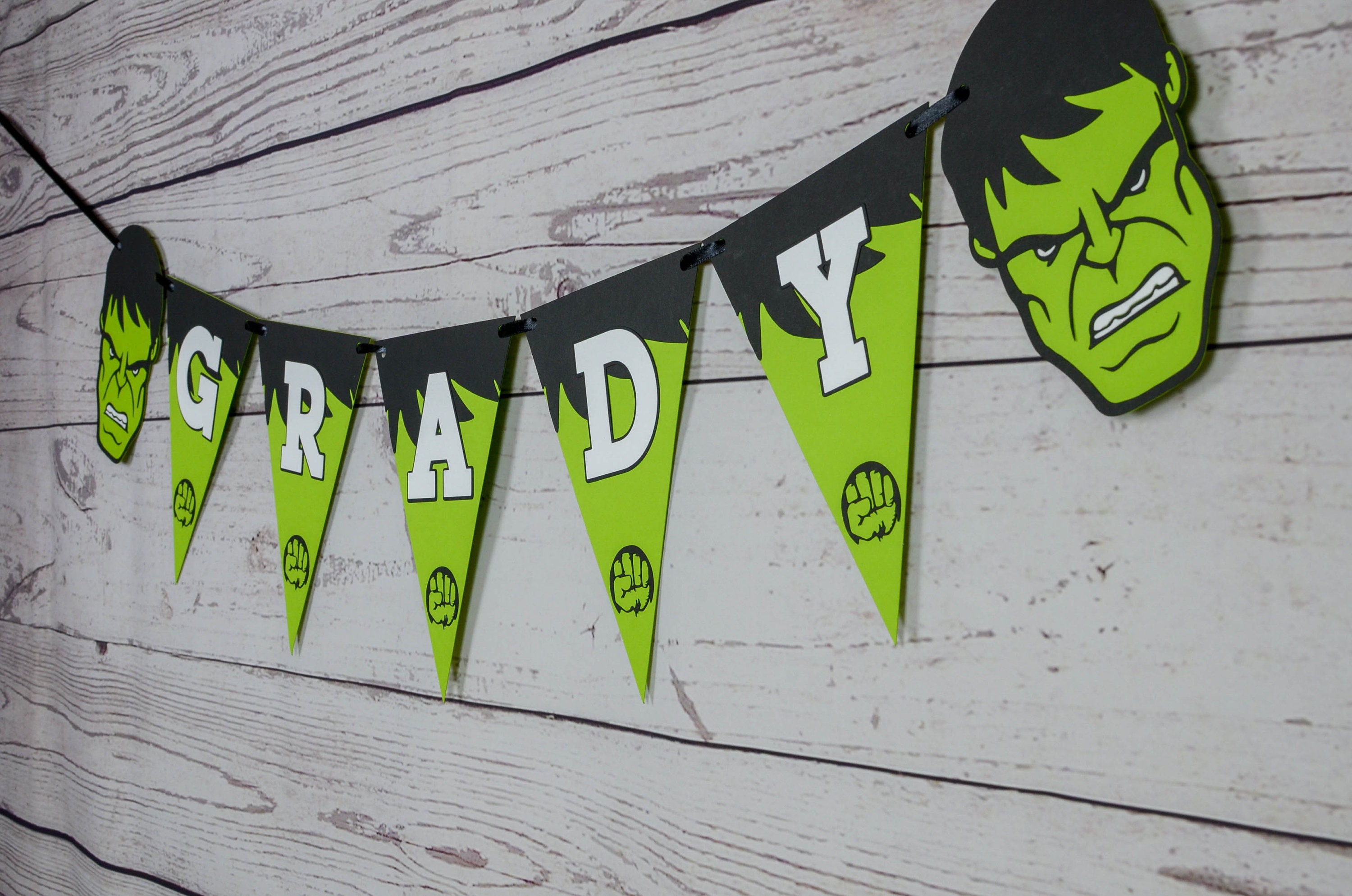 Hulk Personalized Banner Hulk Party Hulk Birthday | Etsy