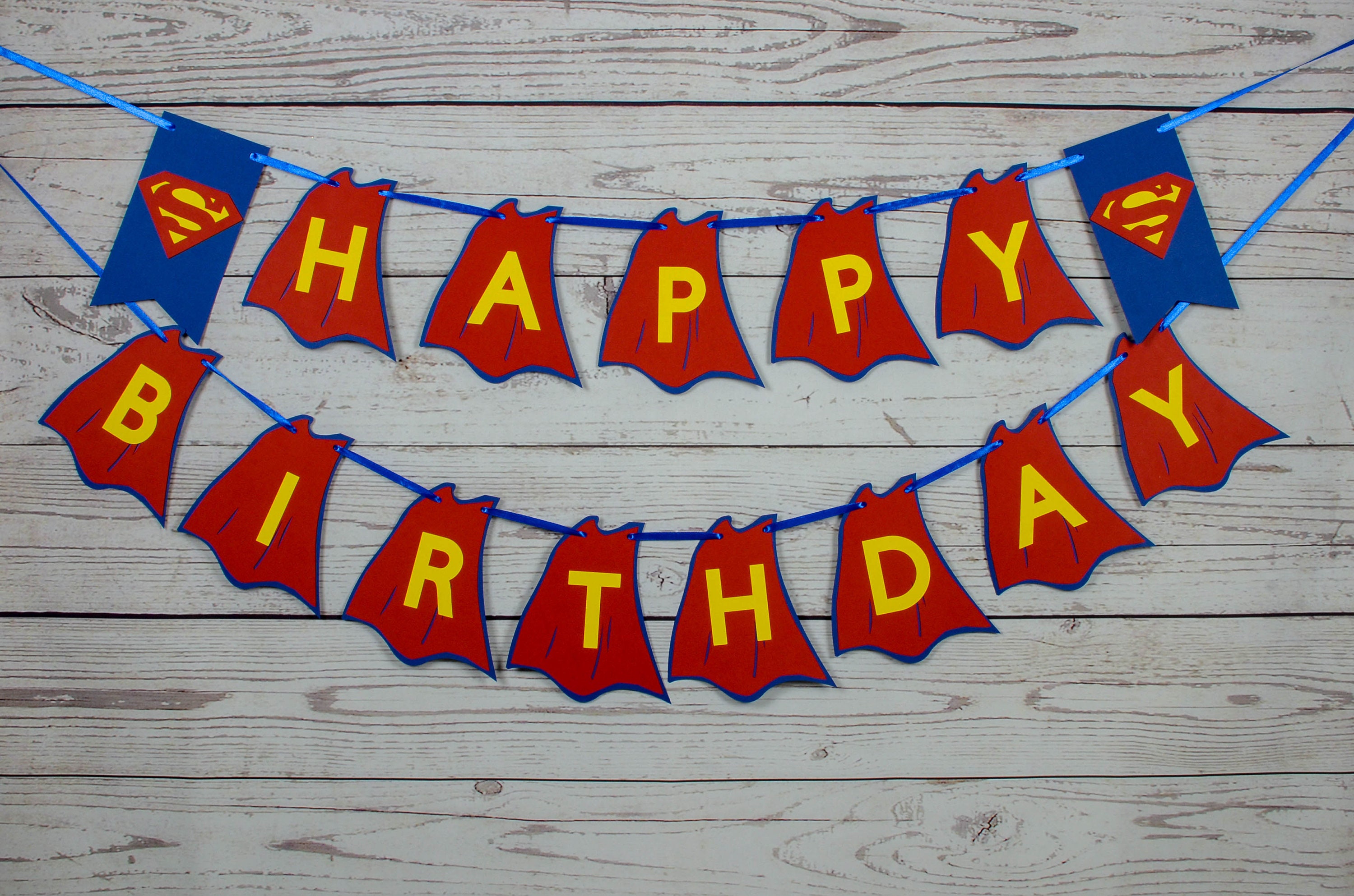 Superman Birthday Banner Superman Party Superman Birthday | Etsy