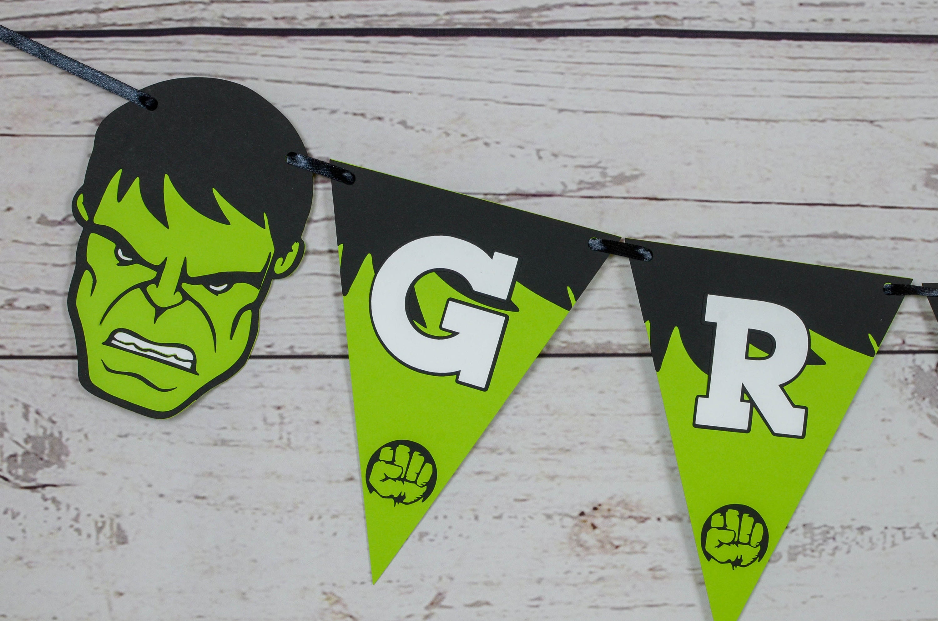 Hulk Personalized Banner Hulk Party Hulk Birthday | Etsy