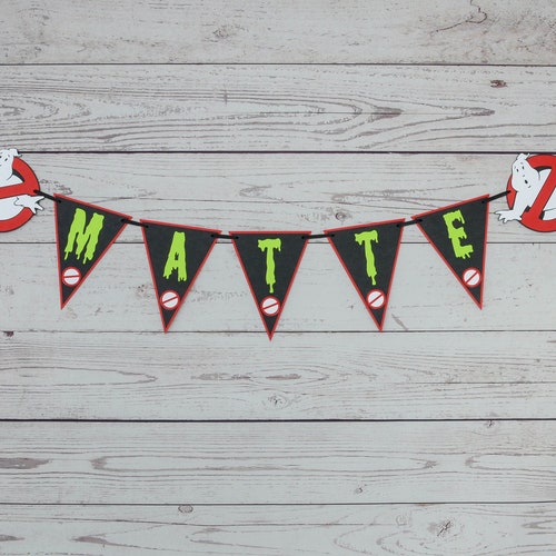 Ghostbusters Inspired Party Banner Ghostbusters Birthday - Etsy