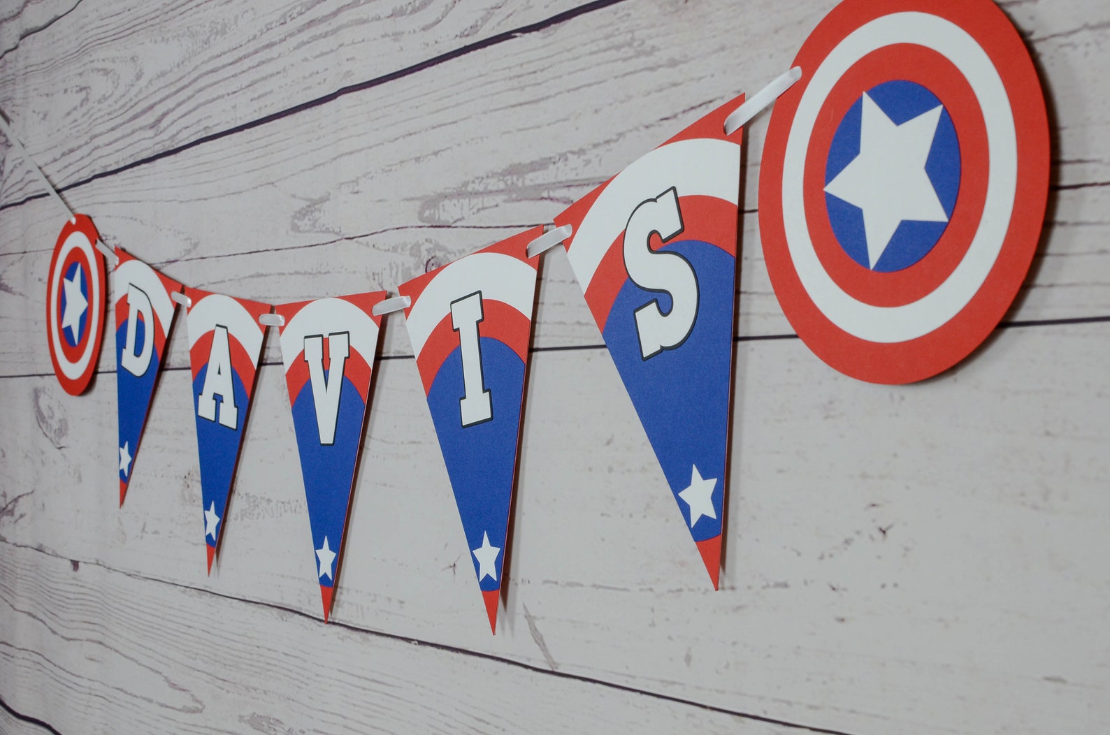 Captain America Personalized Banner Captain America Party - Etsy