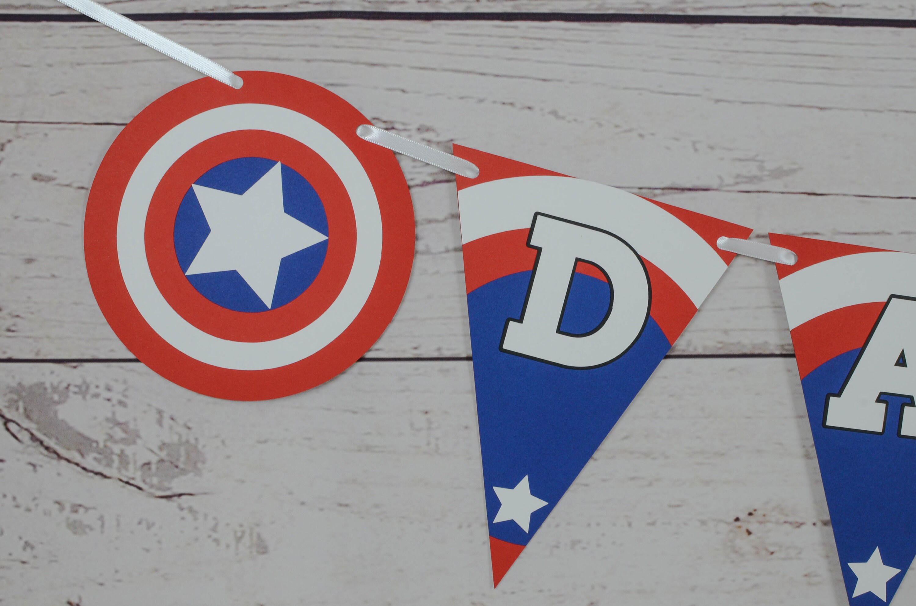 Captain America Personalized Banner Captain America Party - Etsy