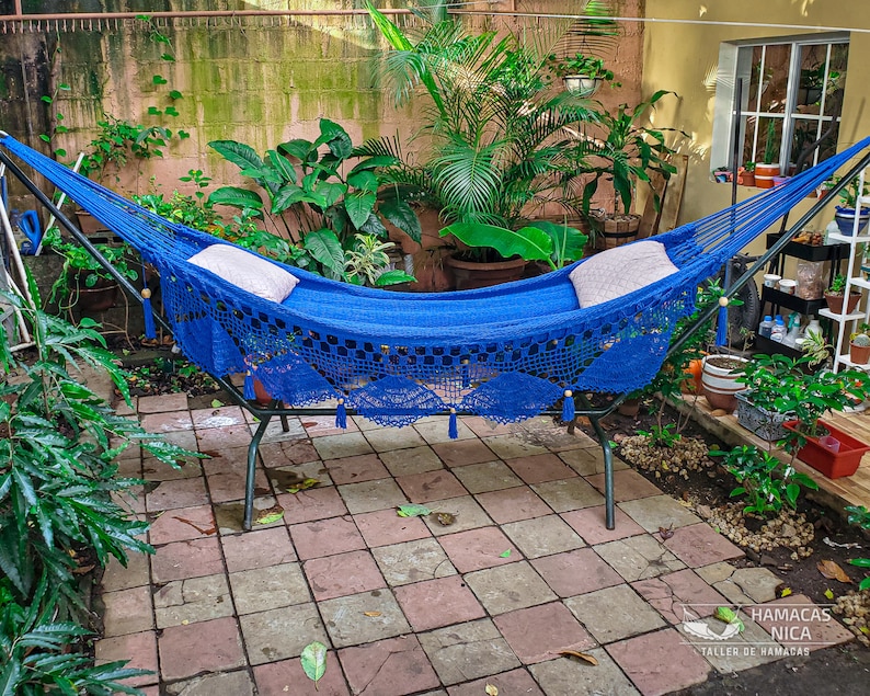 Hamaca Individual De Cuerdas Sin Madera Tejida a Mano Con - Etsy