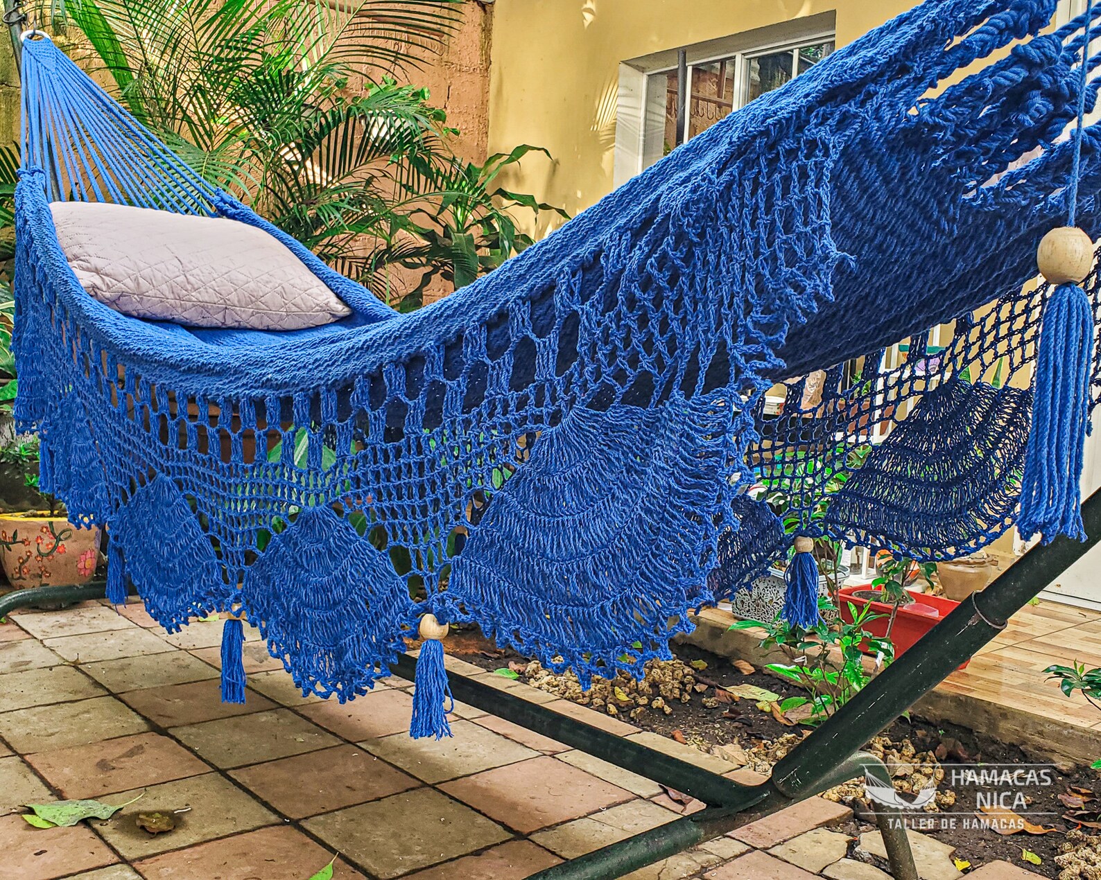 Hamaca Individual De Cuerdas Sin Madera Tejida a Mano Con - Etsy
