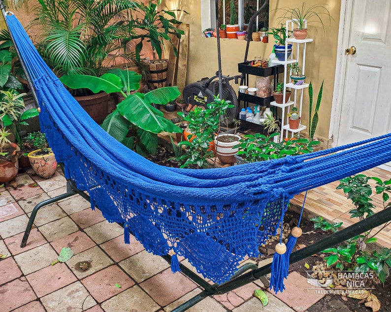 Hamaca Individual De Cuerdas Sin Madera Tejida a Mano Con - Etsy
