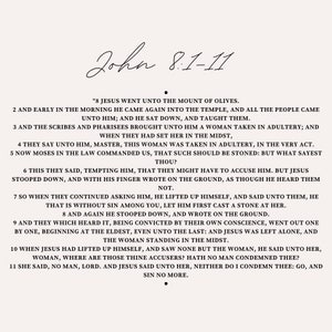 Cast the First Stone Digital File John 8:1-11 - Etsy