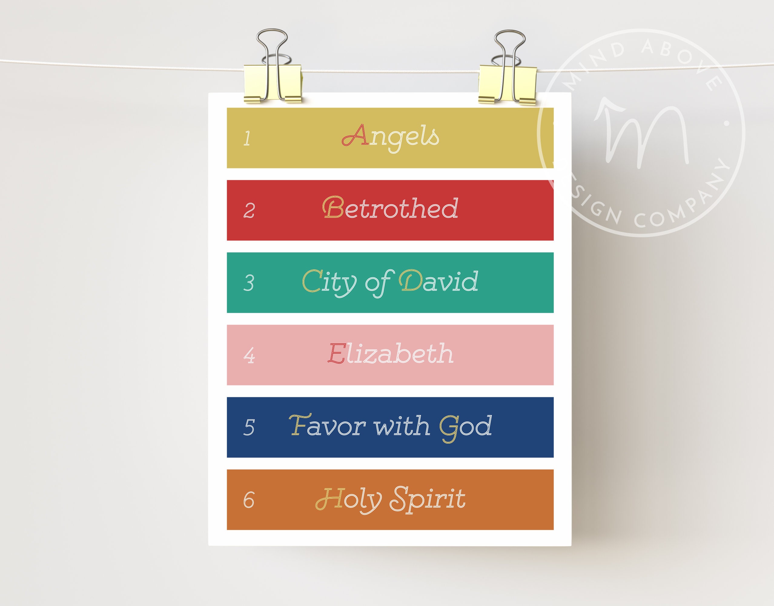 ABC Nativity Paper Chain Christian Advent Calendar Advent - Etsy