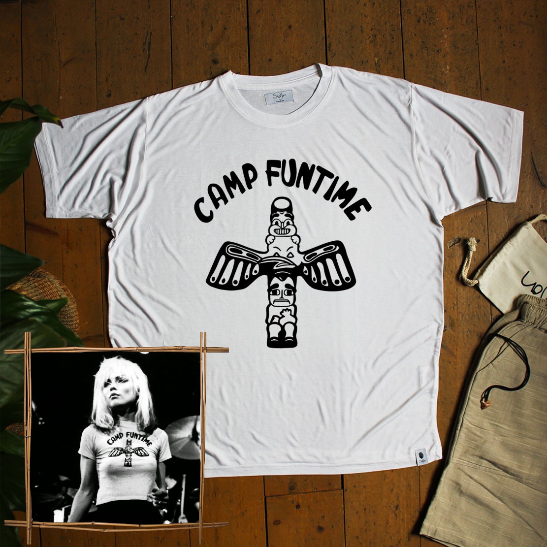 Camp Funtime, Iconic Blondie Tee, 100% Organic Bamboo, Grunge Aesthetic ...