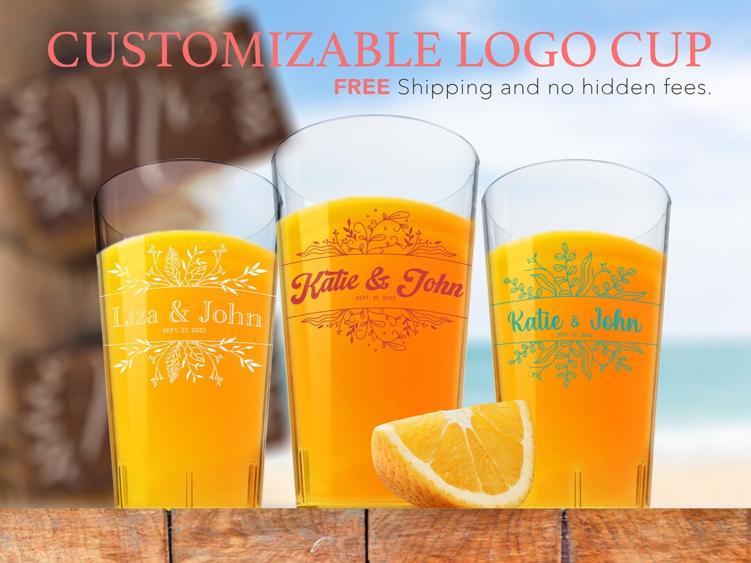 Customizable Logo Cups, Custom Cups for Wedding, Premium Quality Cups ...