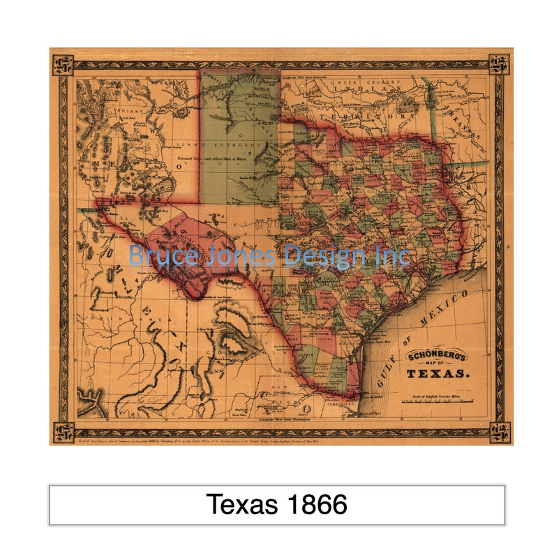 Vintage Texas Map Digital Paper - High Res Digital Instant Download JPG ...