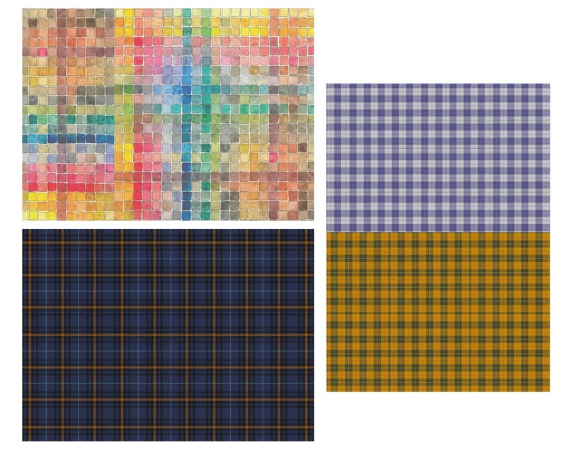 PLAID/GRID Roycycled Decoupage Paper - Etsy