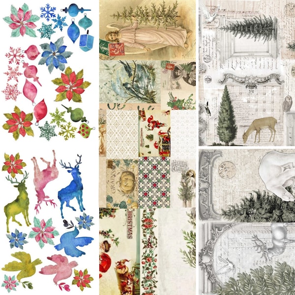 Christmas Decoupage Paper - Etsy