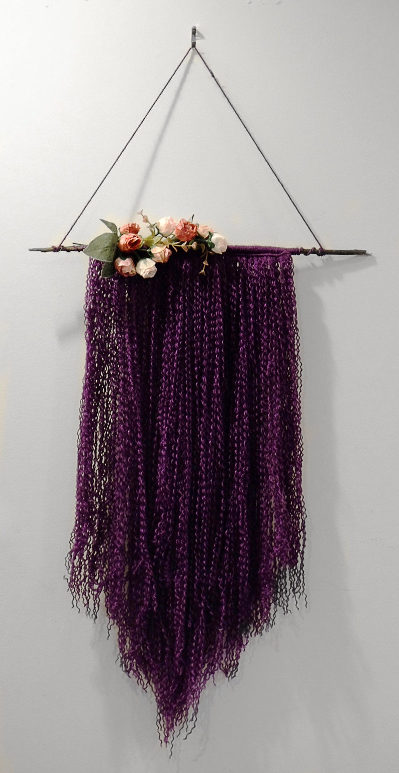 Purple Macrame Wall Hanging - Etsy