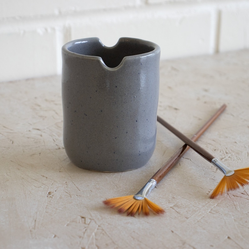Ceramic Brush Holder - Etsy