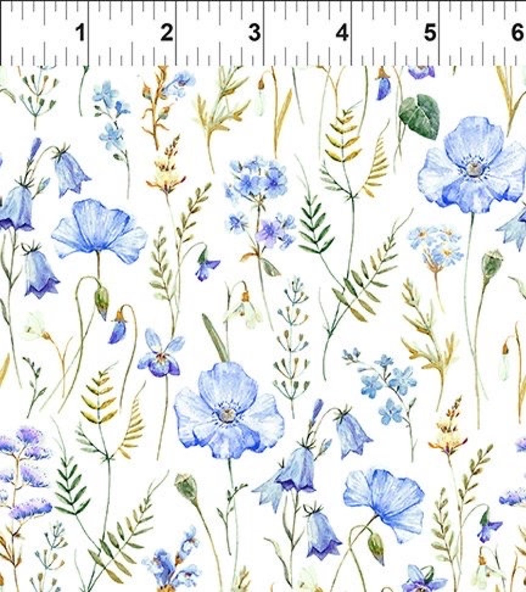 Periwinkle Spring Field by in the Beginning Fabric Quilting Cotton ...