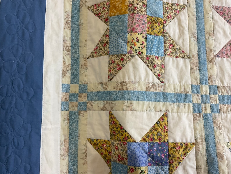 Homemade Patchwork Stars King Size Quilt Custom Order - Etsy