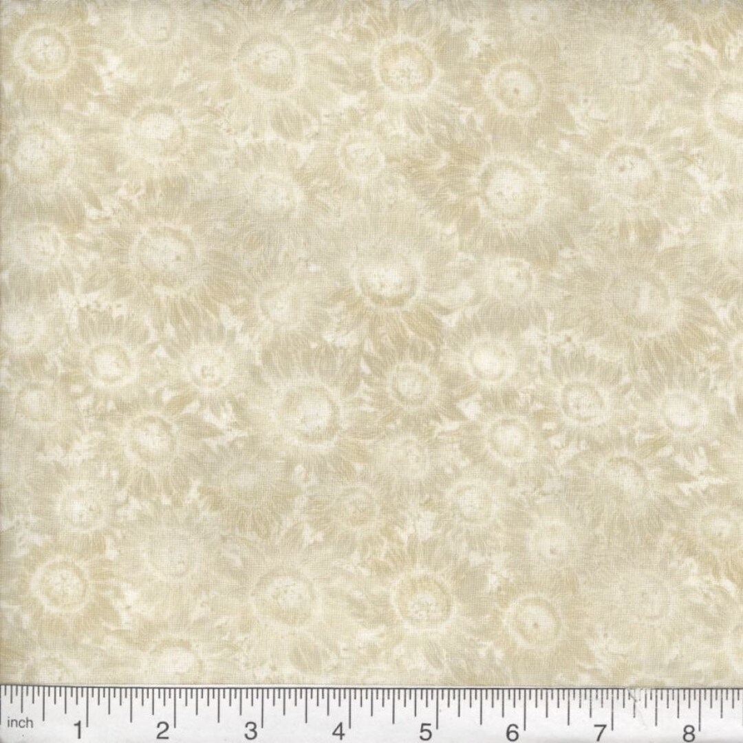 Sunflower Tonal in Natural Fabric by the Yard Fabric for Sale Cotton - Etsy
