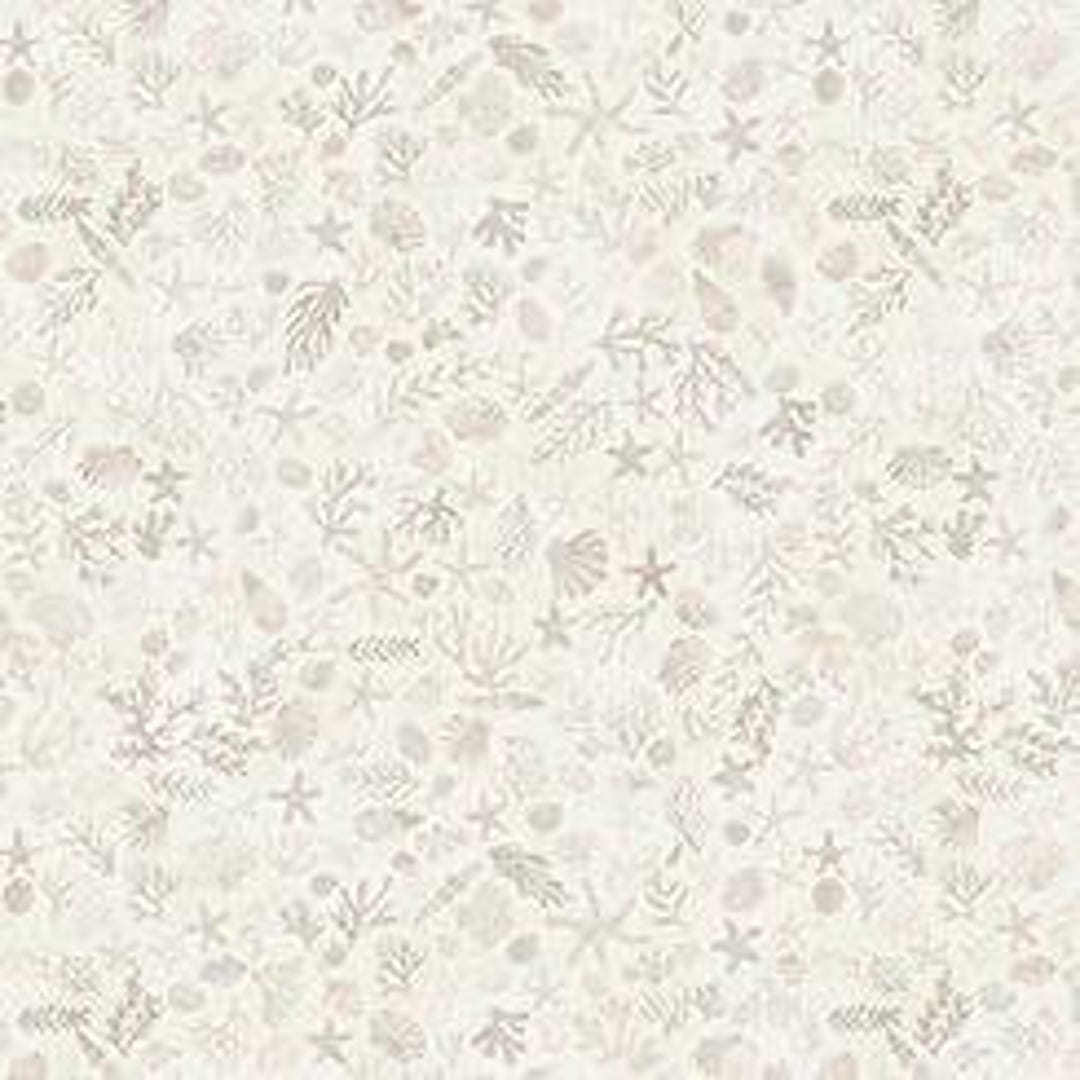 108” Wide Deep Sea Dazzle Coral Design Beige & Cream From the Cork and ...