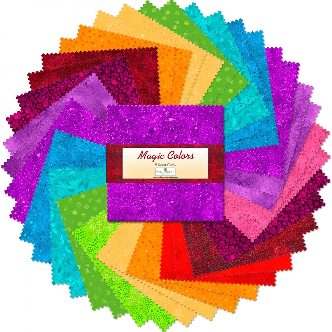 Magic Colors Charm Pack 5 Inch Squares by Wilmington Print Quilting ...