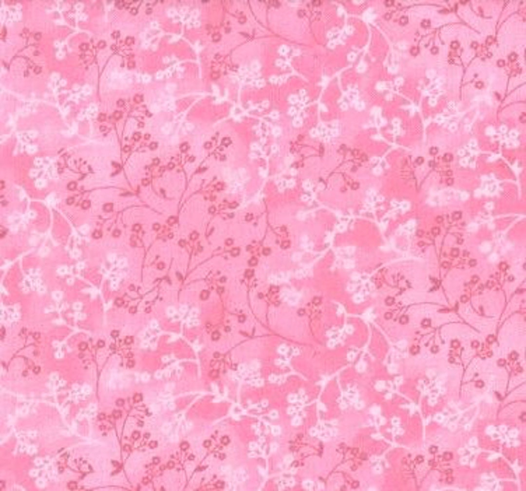 Pink Razzle Dazzle Calico Pink Cotton Fabric Floral Fabric by the Yard ...