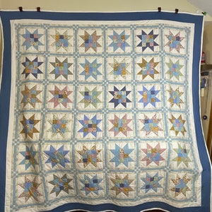 Homemade Patchwork Stars King Size Quilt Custom Order - Etsy