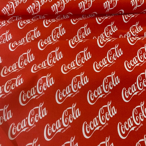 Coca Cola Fabric - Etsy
