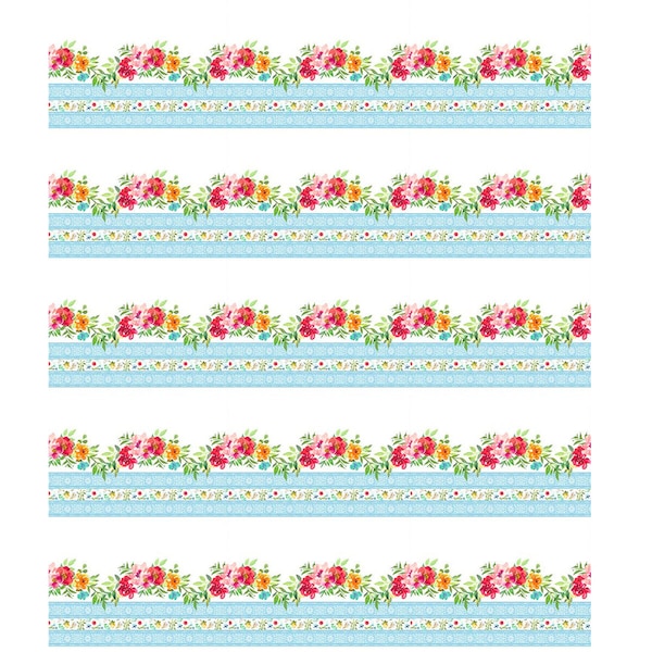 Border Print Fabric - Etsy