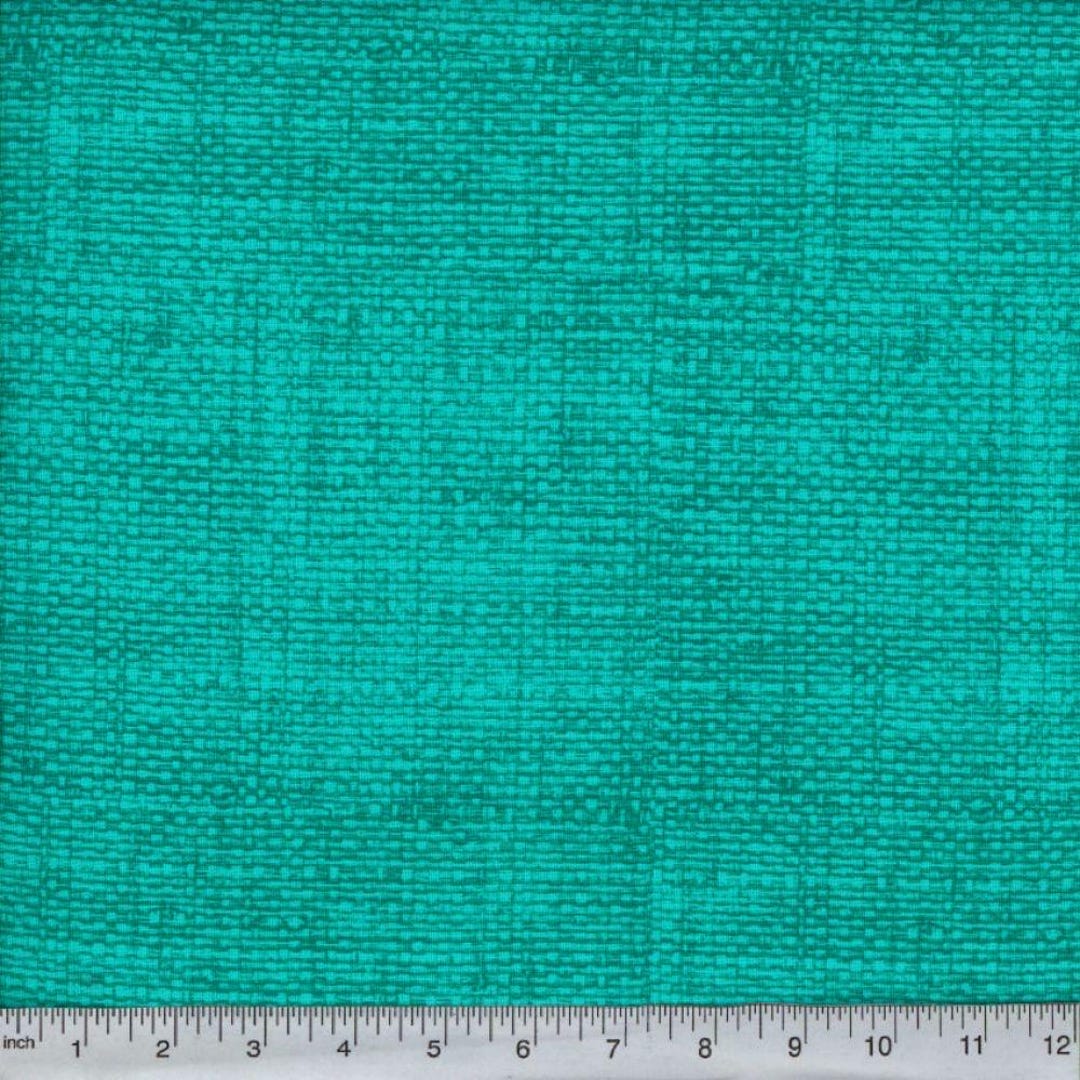 Burlap Look Tonal in Teal Fabric by the Yard Fabric for Sale Cotton ...